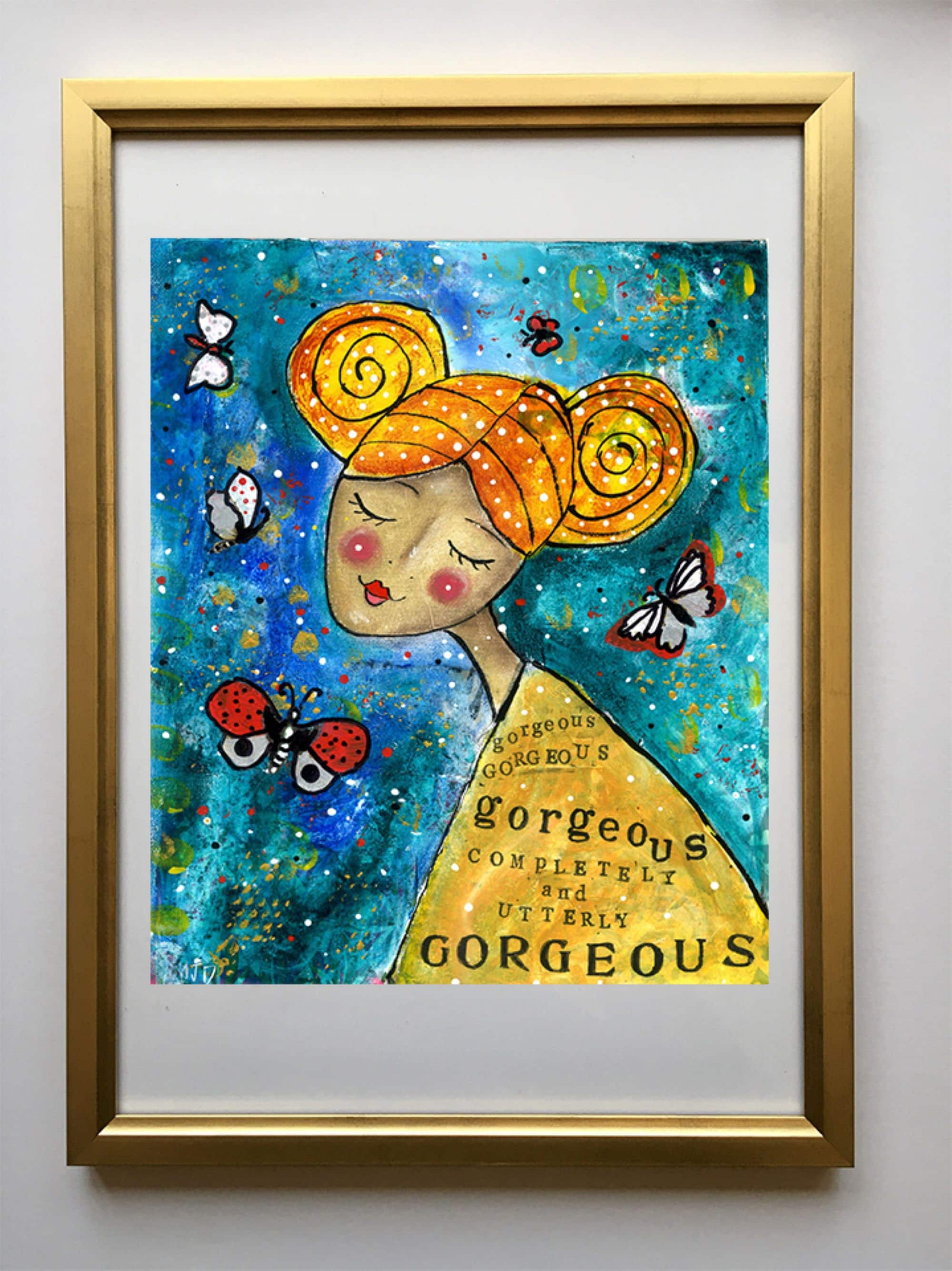 Art Print 'gorgeous' by Miranda Day - Uplifting Art - Joyful Print ...