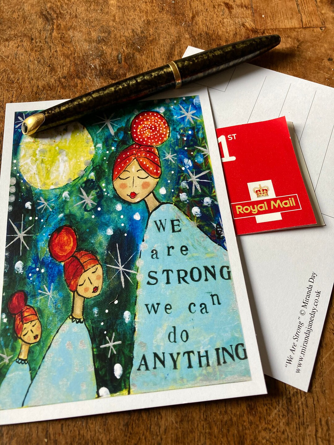 5 Positive Postcards 'we Are Strong' - Postcard Pack - Positive Art ...