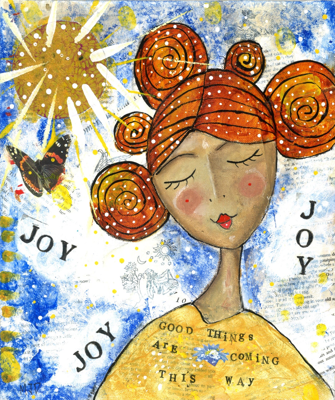 Art Print 'joyful' by Miranda Day - Art Print - Positive Affirmations ...