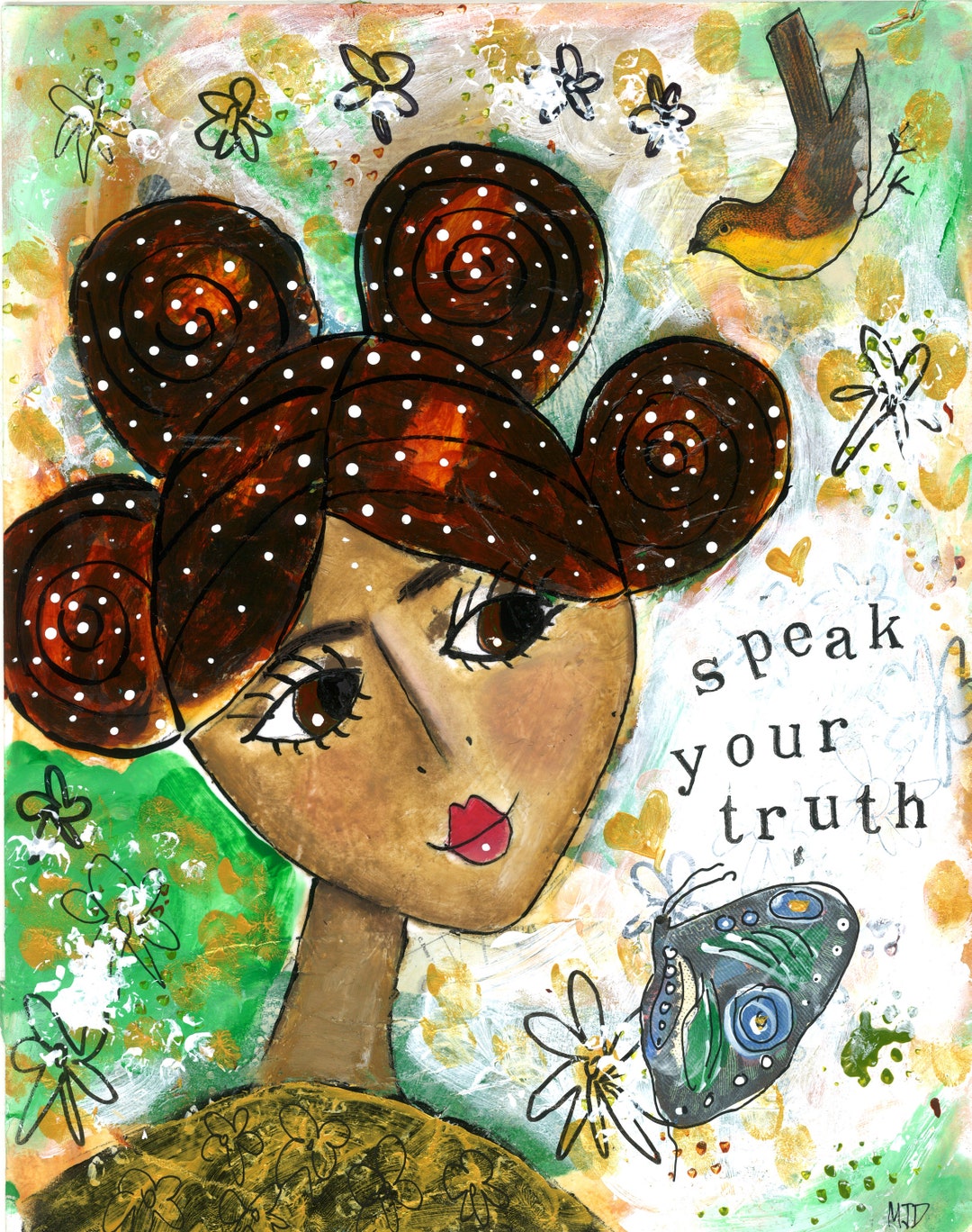 Art Print 'speak Your Truth' by Miranda Day - Art Print- Positive Art ...