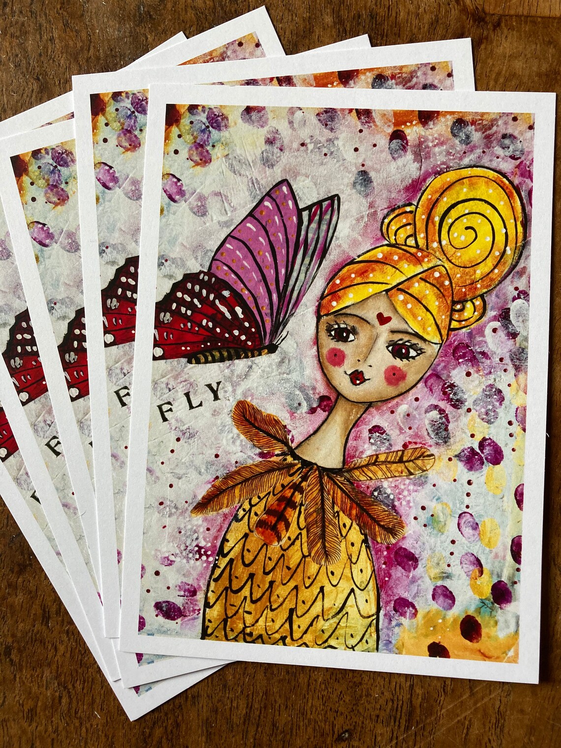 5 Positive Postcards 'fly' Uplifting Card Positive - Etsy