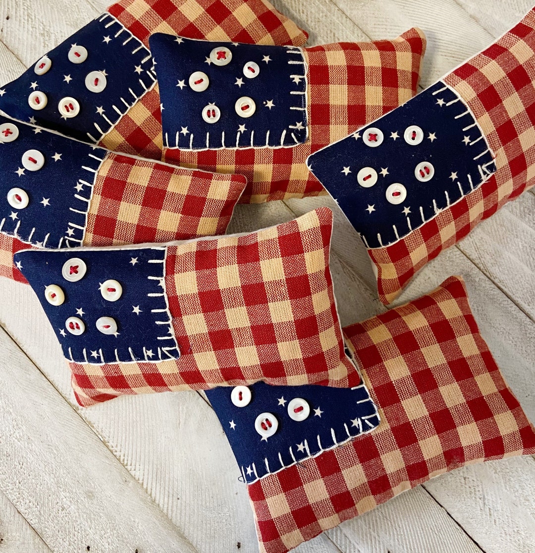 Primitive Americana Flag Basket Bowl Filler Sachet - Etsy