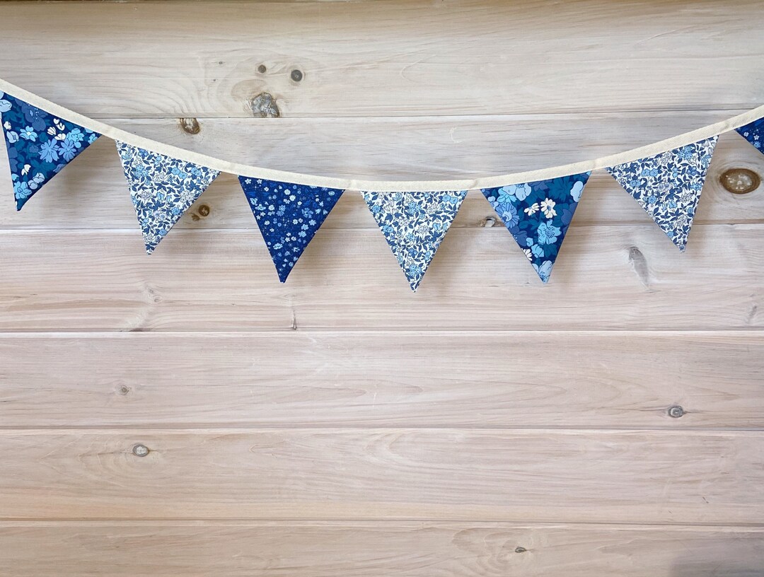 Liberty of London Coastal Walk Flowers Print Cotton Mini Bunting Banner ...