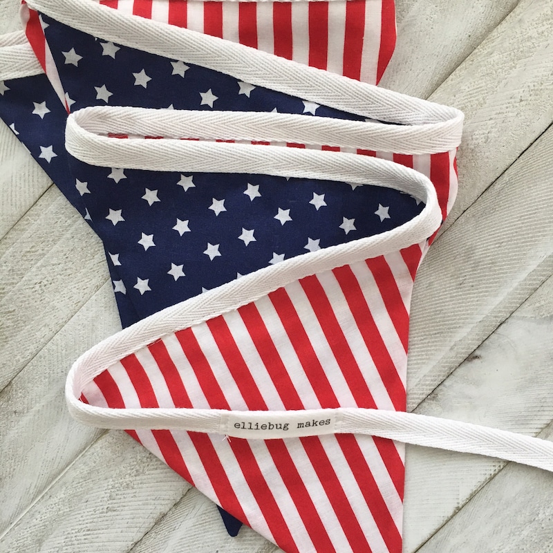American Flag Bunting - Etsy