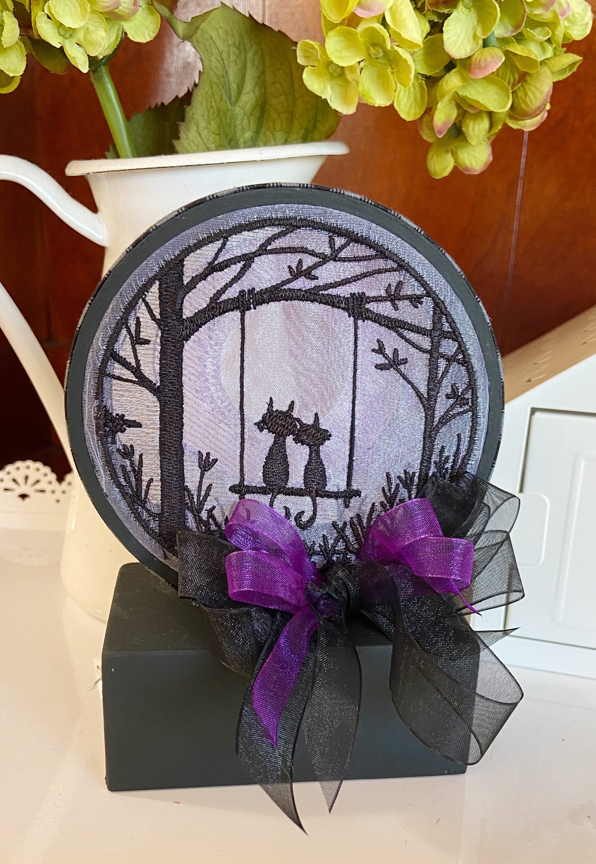 Black Cats Illuminated Shadow Box - Etsy