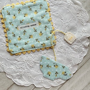 Rosebud Embroidered Oversized Mug Rug and Bookmark Gift Set Your Choice ...