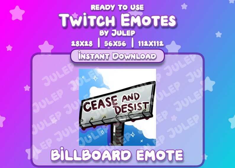 FFXIV Billboard Meme Final Fantasy Cease and Desist Emote - Etsy