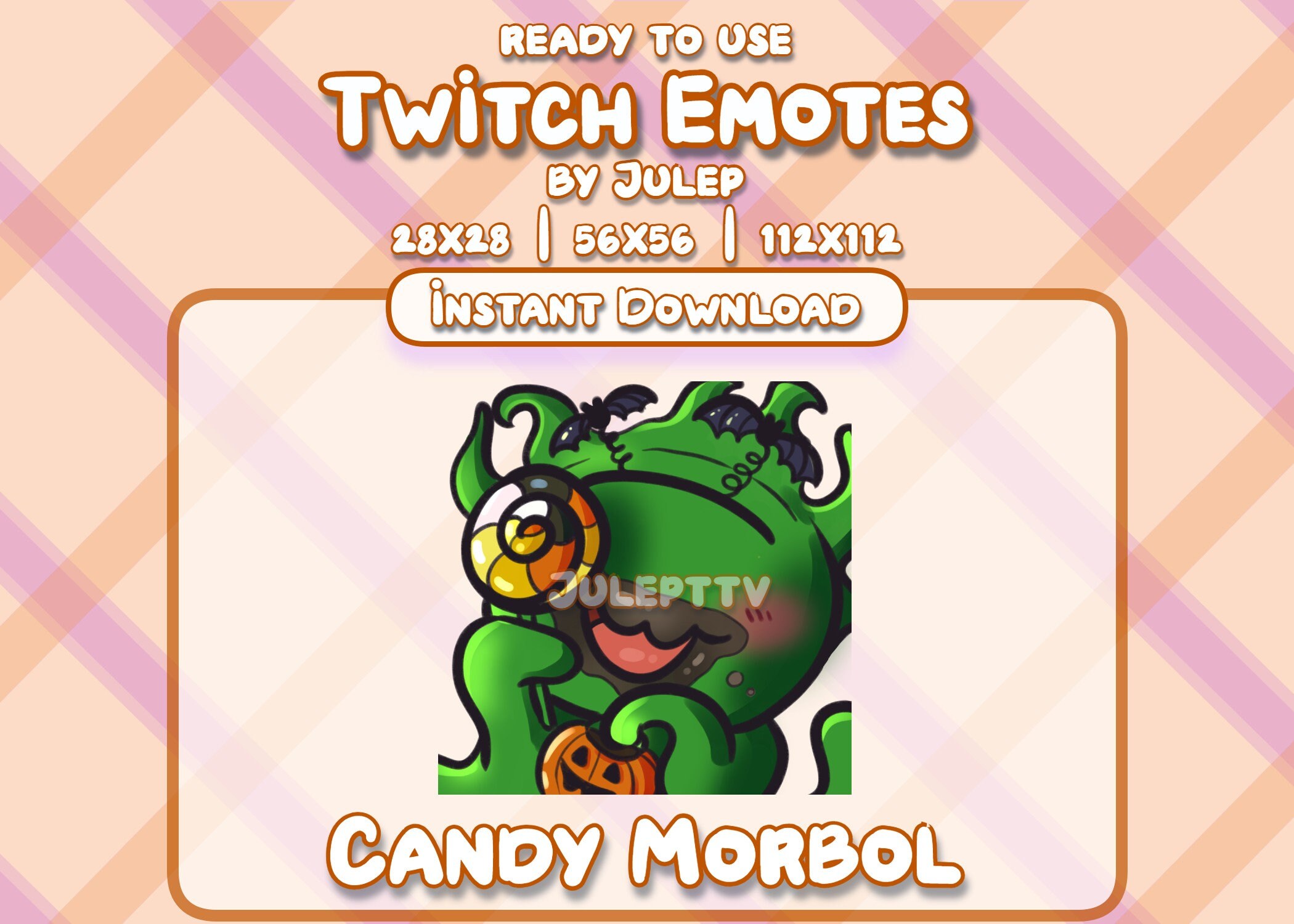 FFXIV Halloween Candy Morbol Emote Cute Twitch Emote Design Twitch ...