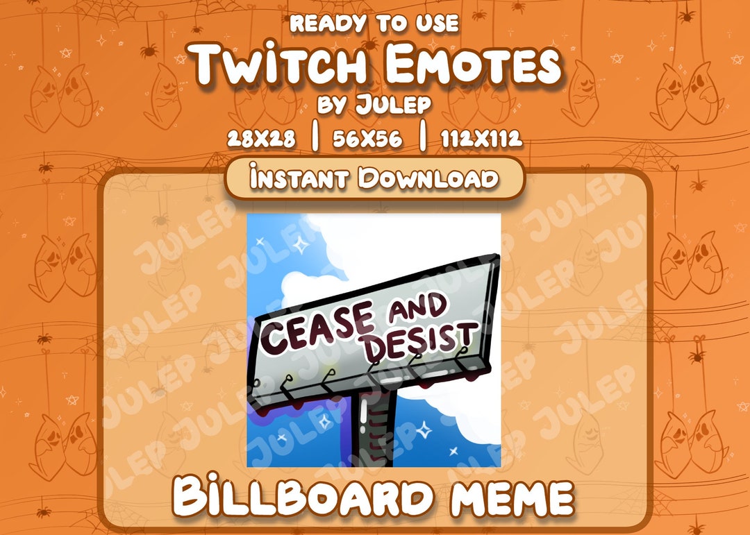 FFXIV Billboard Meme Final Fantasy Cease and Desist Emote - Etsy
