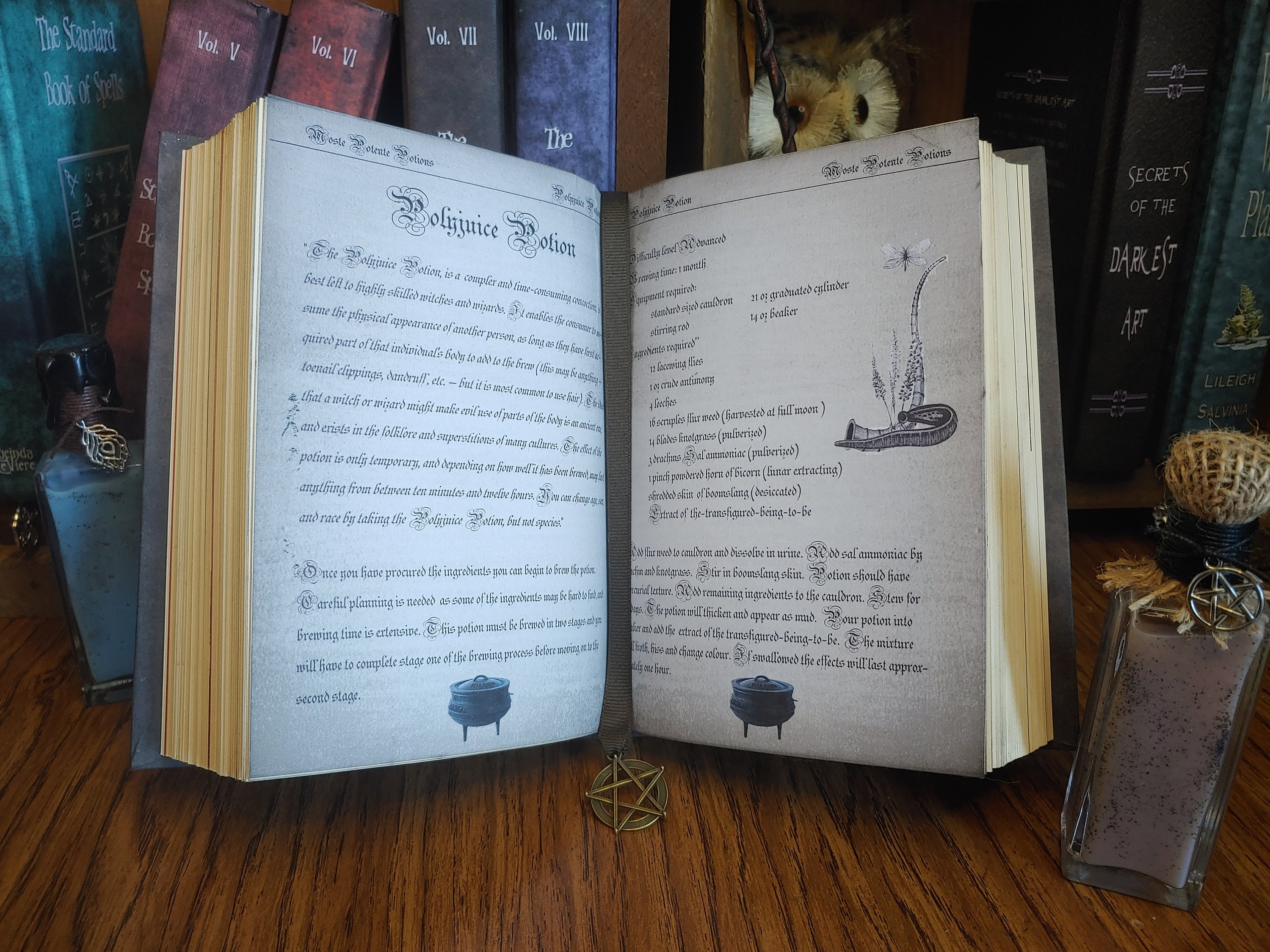 Moste Potente Potions & Magick Moste Evile Prop Books Set - Etsy.de