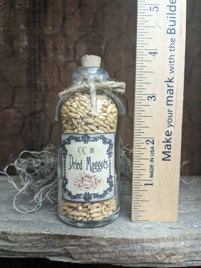 Dried Maggots -magic, Potion, Potion Ingredients, Apothecary, Halloween ...