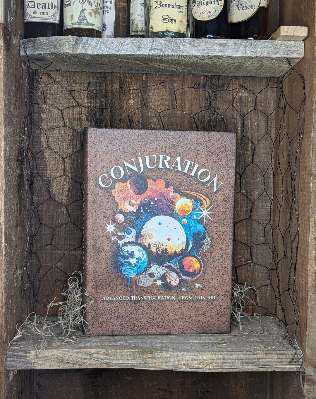 Conjuration Prop Book- Brown/ Magic Book/wizard/ Witch/magic - Etsy