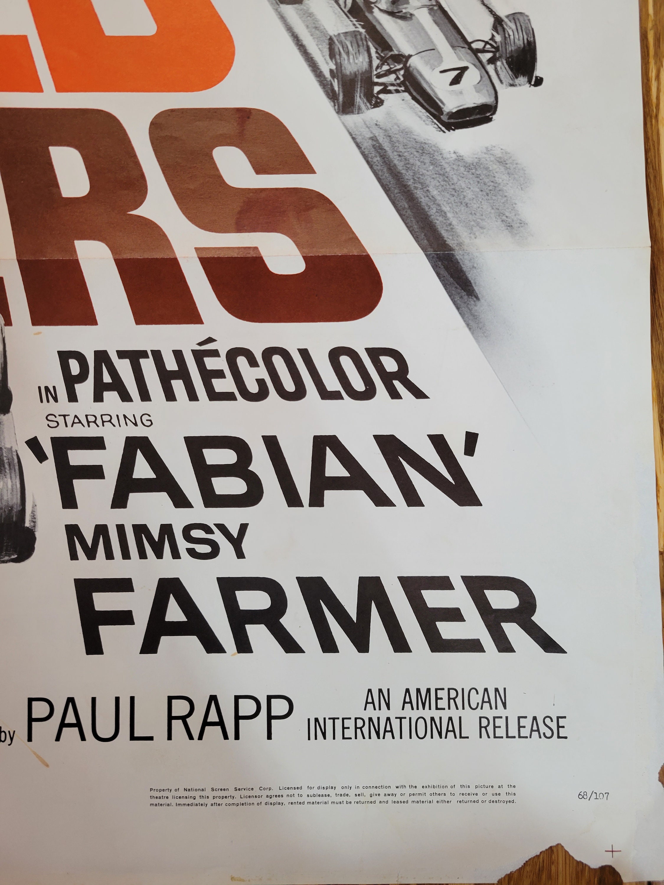 The Wild Racers Original One-sheet Film Poster, American International ...