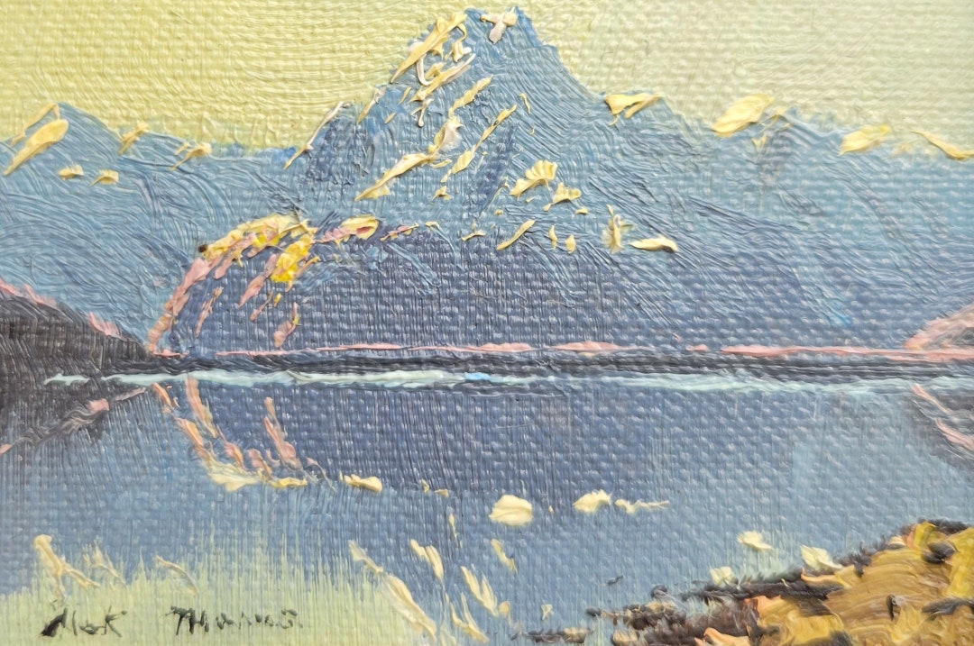 Mt Cook Sunset - Oil on Canvas Board, Mark Thomas - Etsy