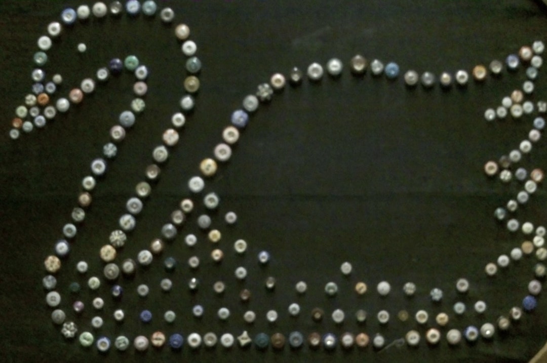 Button Swan - Button Mosaic, Artist Unknown - Etsy