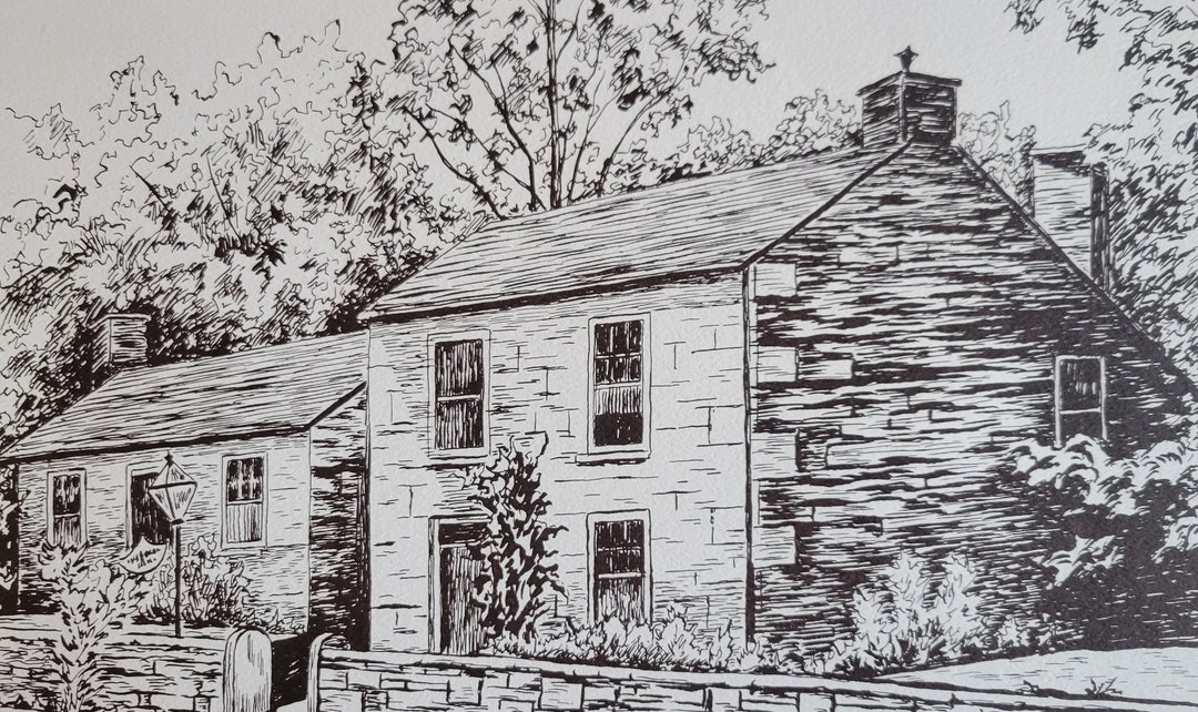 Pendarvis House and Trelawny, Mineral Point, Wis - Lithograph, Buddick ...
