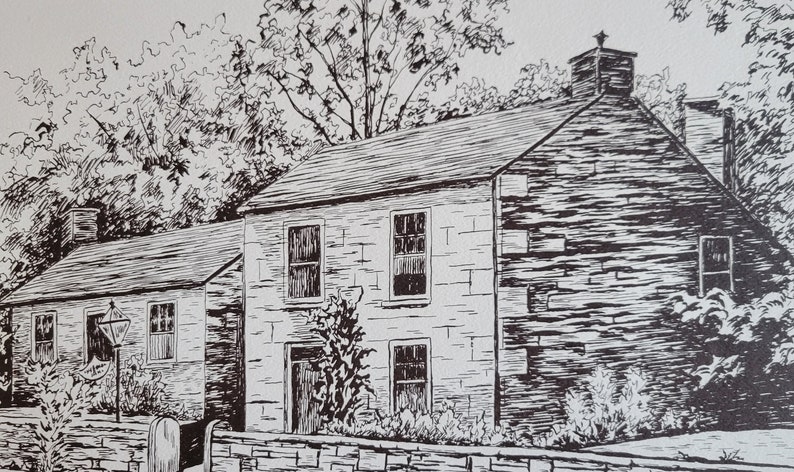 Pendarvis House and Trelawny, Mineral Point, Wis - Lithograph, Buddick ...