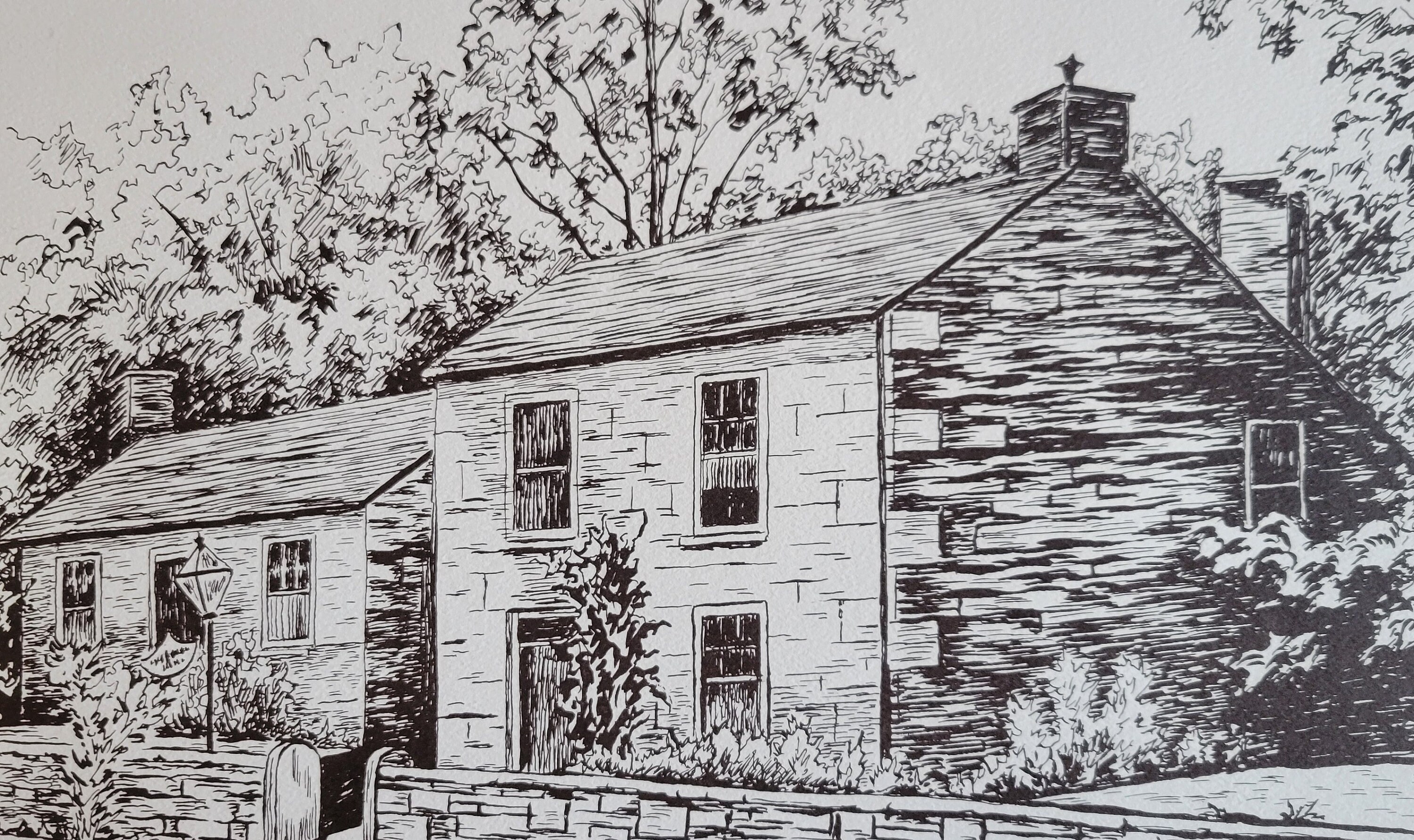 Pendarvis House and Trelawny, Mineral Point, Wis - Lithograph, Buddick ...