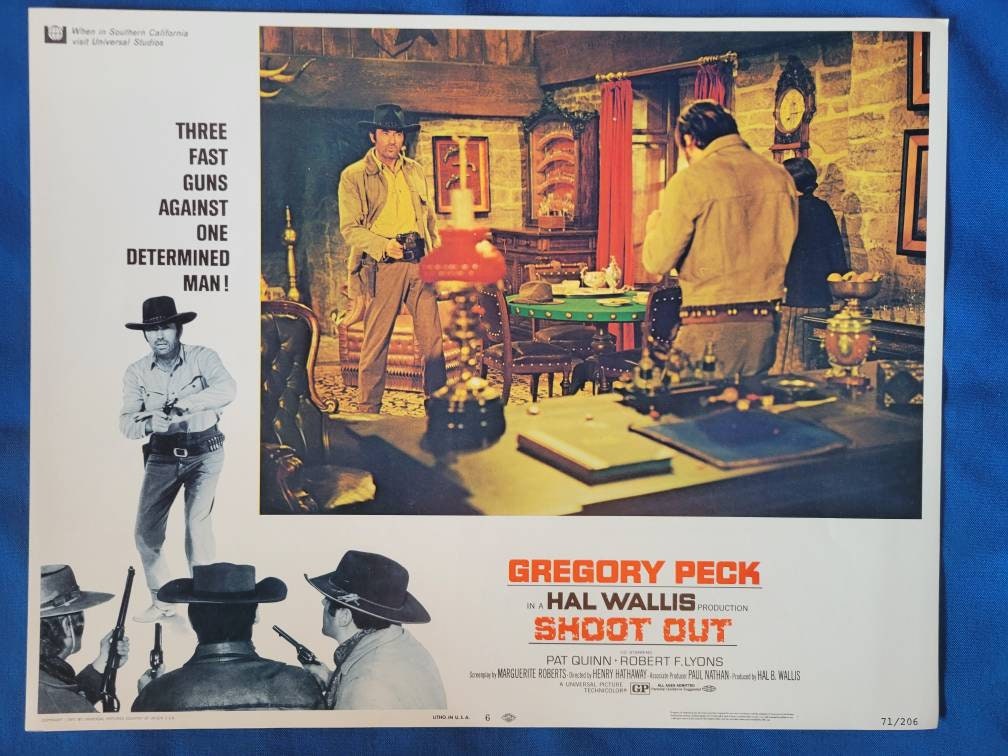Shoot Out - Complete, Original Lobby Card Set, Universal Pictures - Etsy