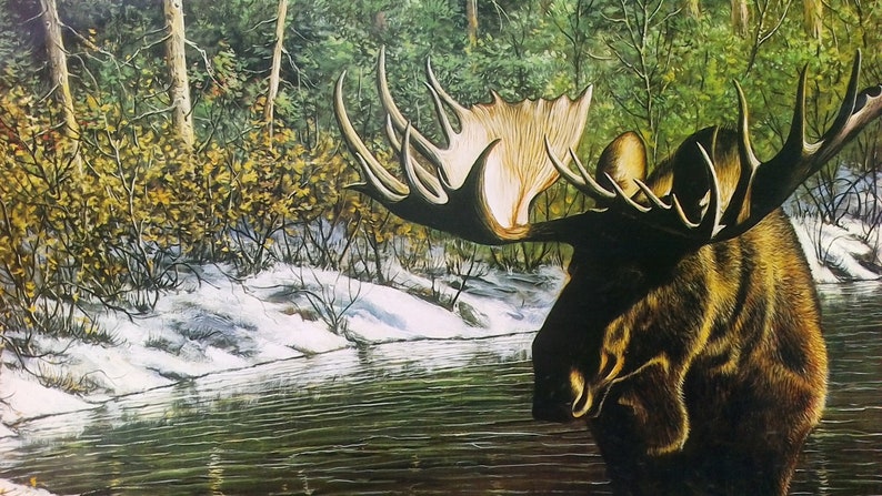 His Domain - Signed, Limited Edition Lithograph, Al Bertram - Etsy