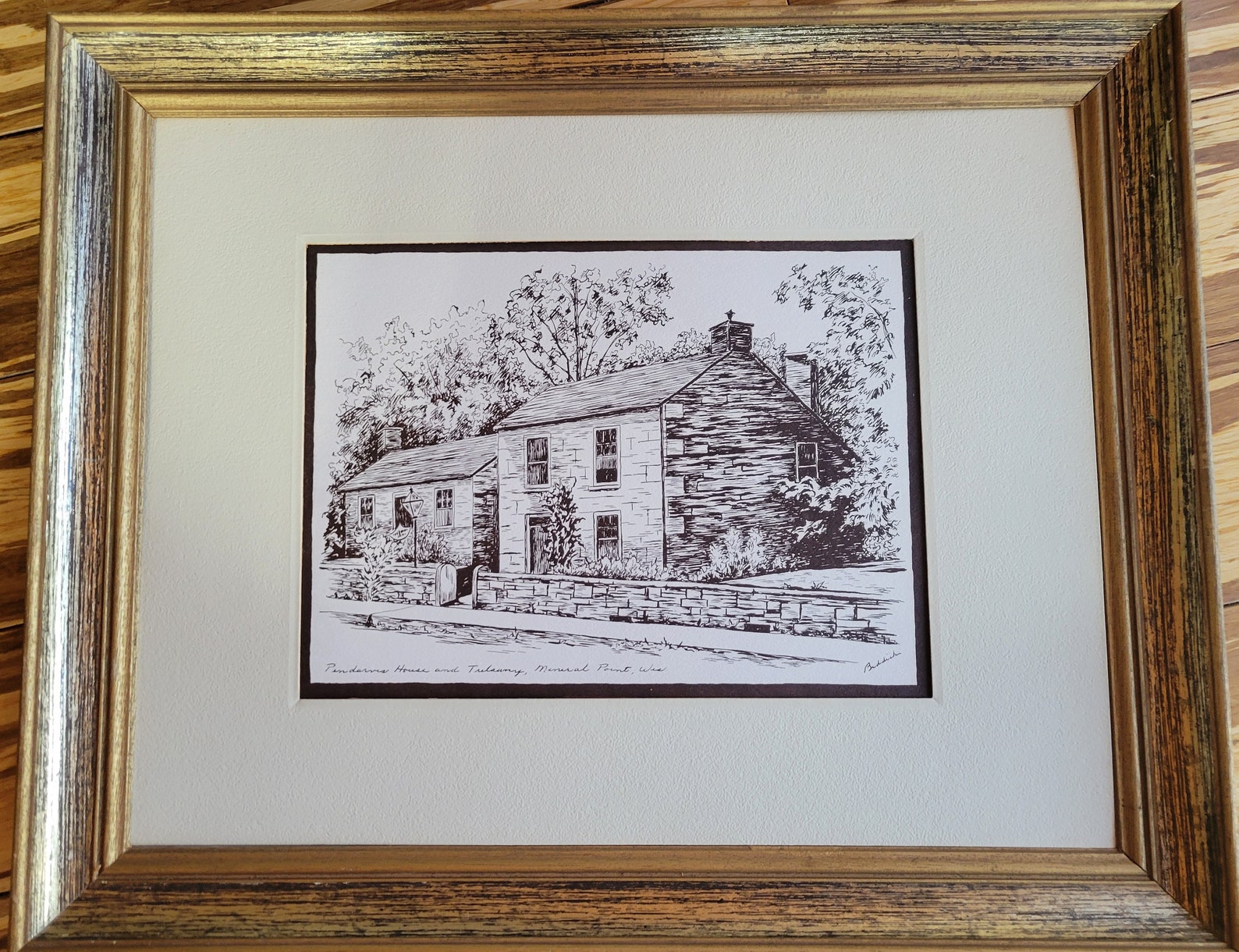 Pendarvis House and Trelawny, Mineral Point, Wis - Lithograph, Buddick ...