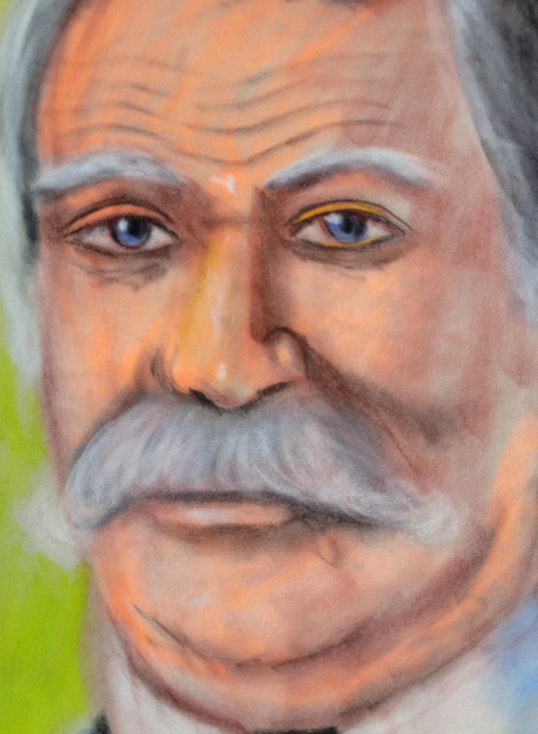 Unknown Ascended Master - Pastel on Paper, Stan Matrunick - Etsy