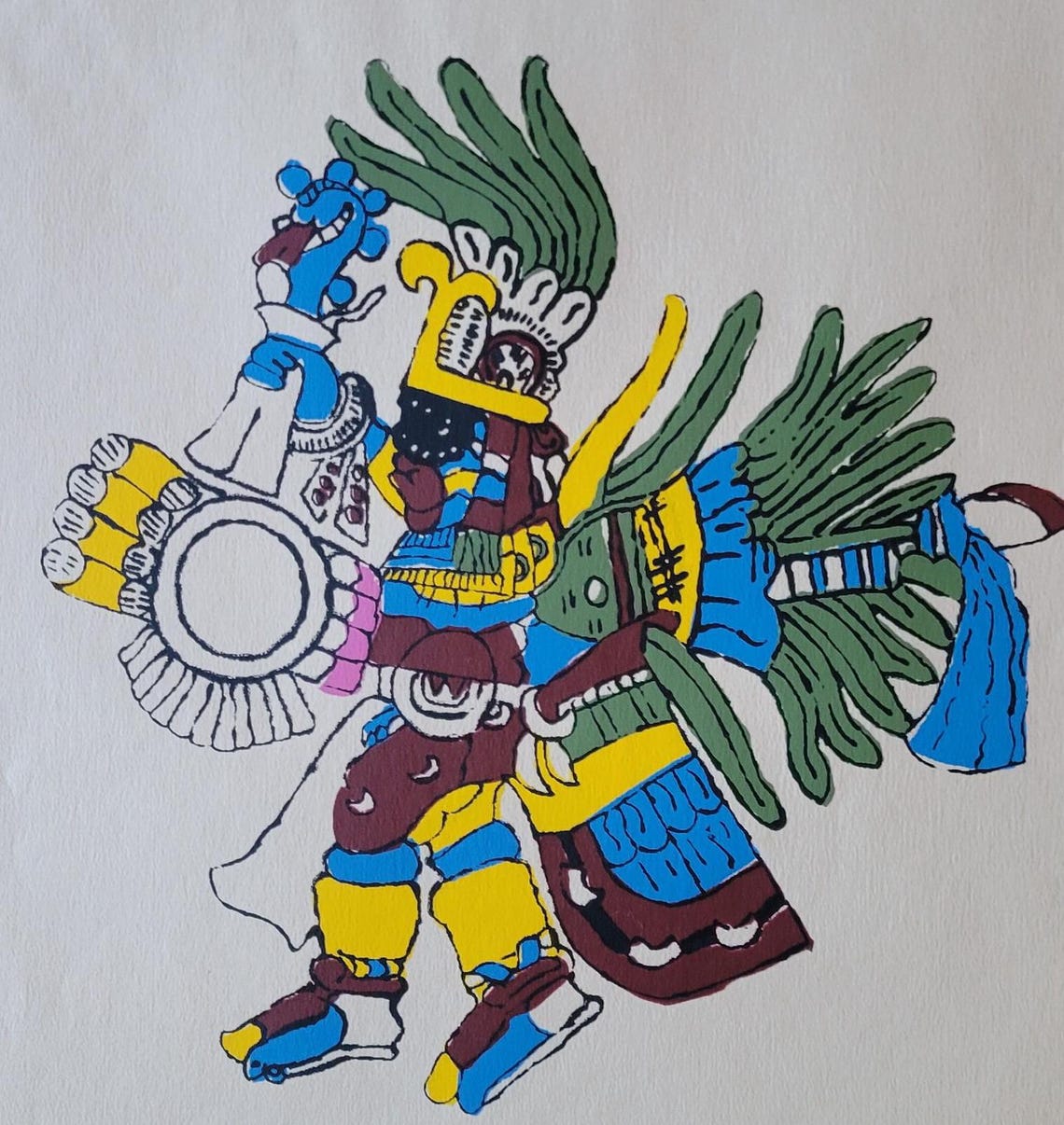 Huitzilopochtli - War and Sun God - Signed, Limited Edition Serigraph ...