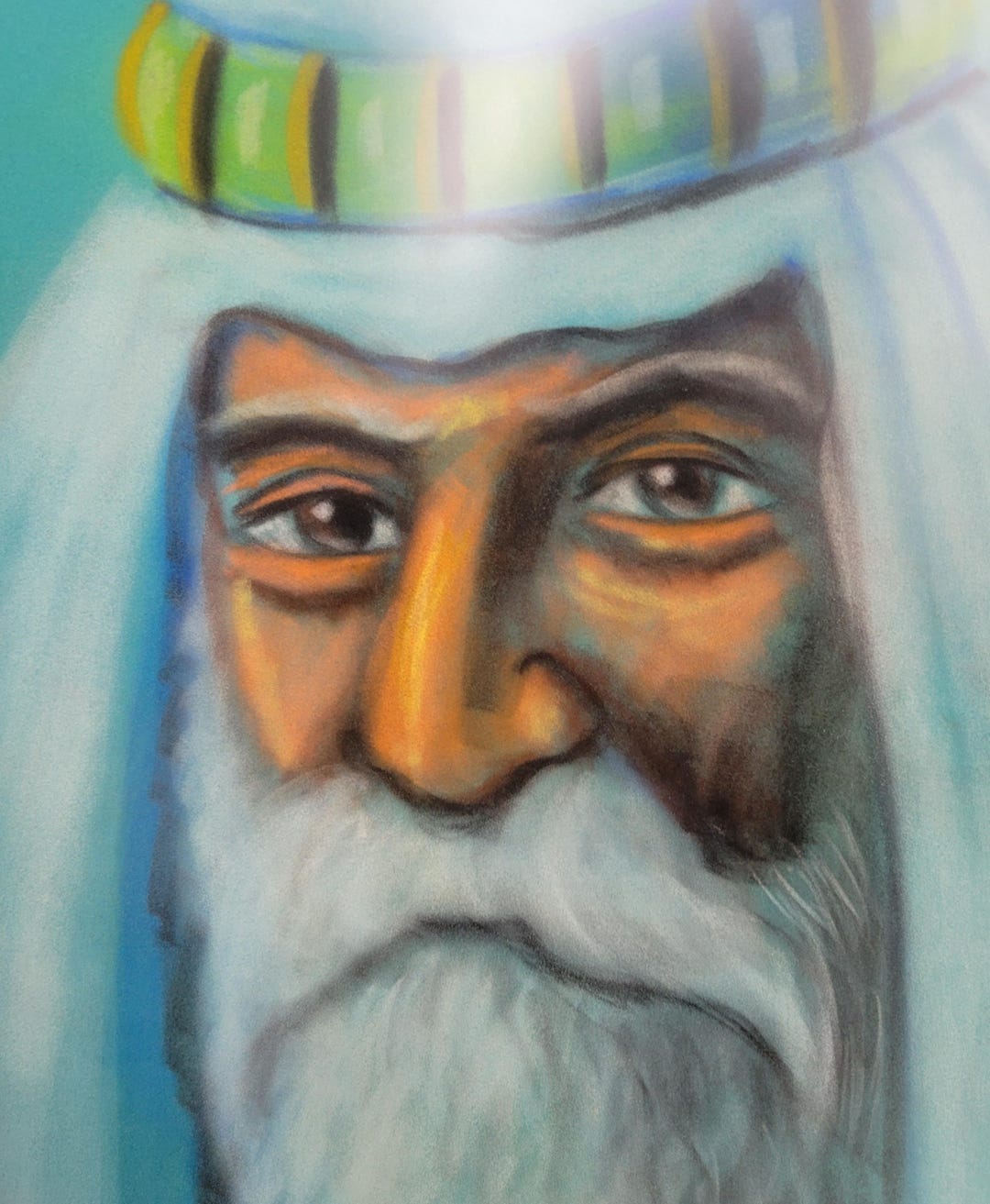 Ascended Master El Morya - Pastel on Paper, Stan Matrunick - Etsy