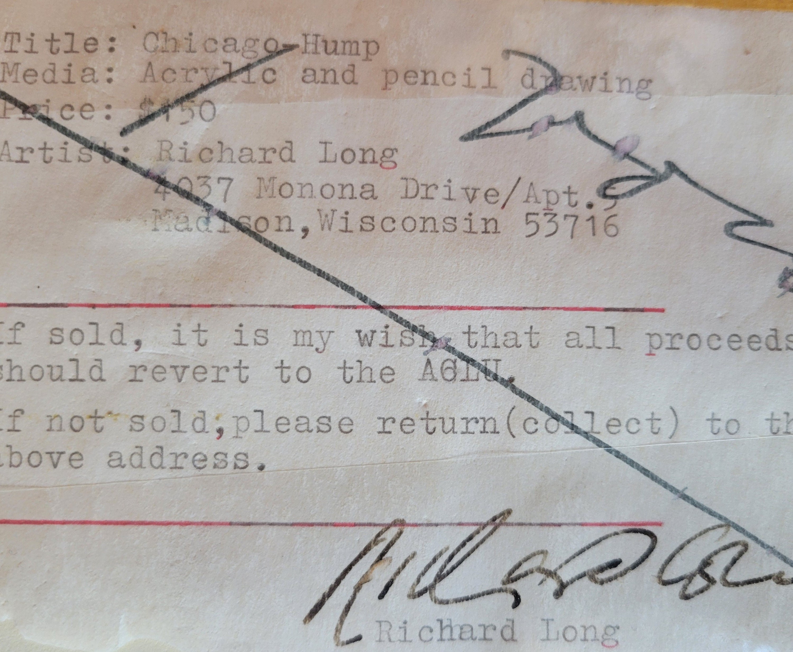 Chicago Hump Acrylic and Pencil Drawing, Richard Long - Etsy