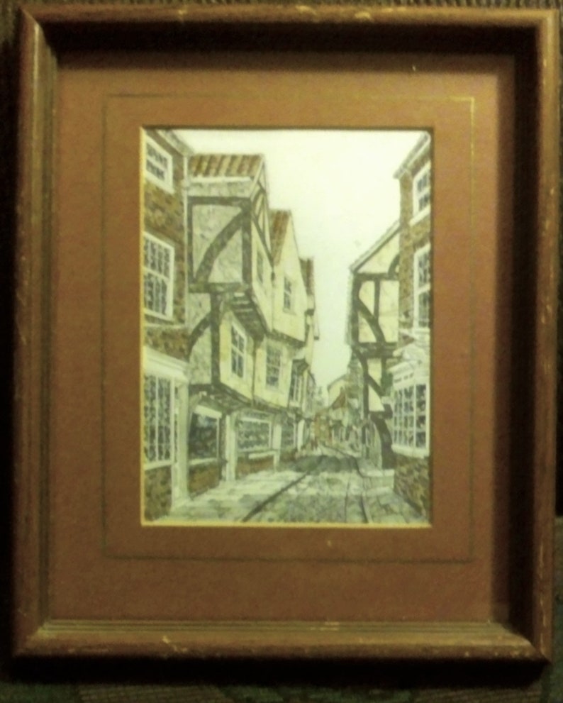 The Shambles, York - Signed, Hand Tinted Print, D A Heald - Etsy