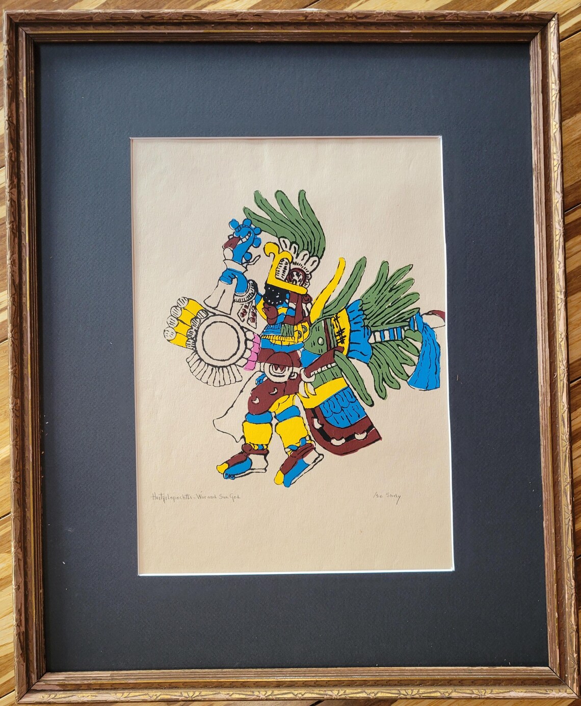 Huitzilopochtli - War and Sun God - Signed, Limited Edition Serigraph ...