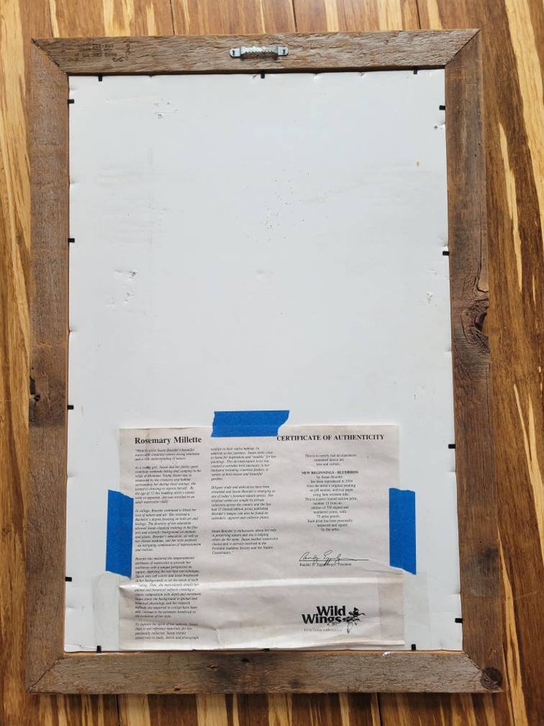 New Beginings Bluebirds Signed, Limited Edition Lithograph, Susan ...