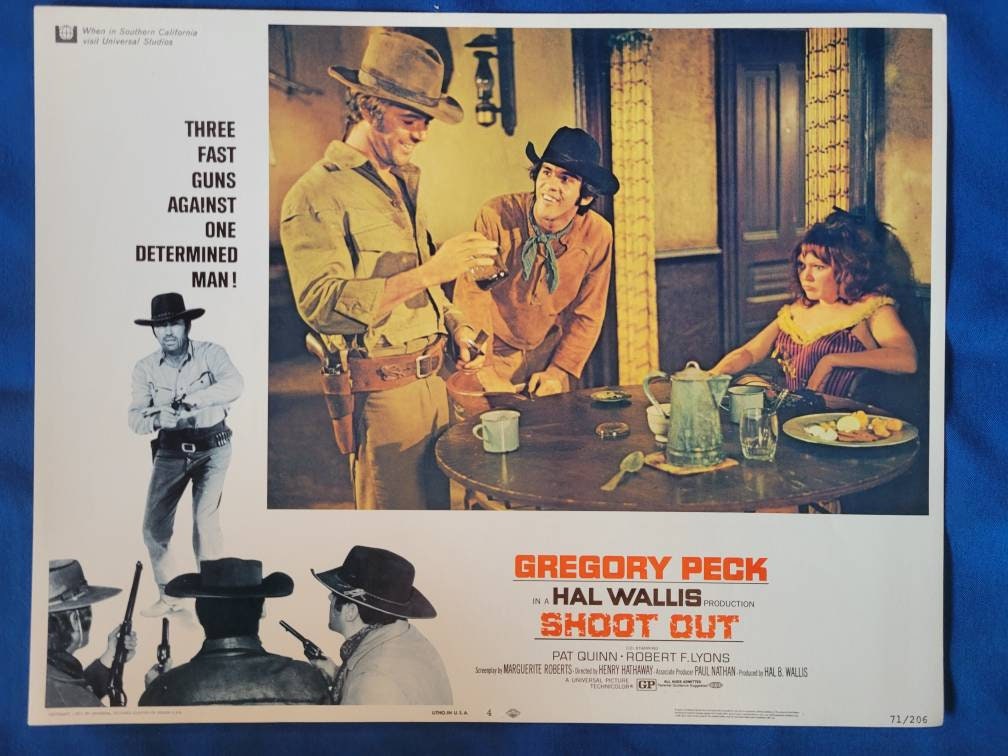 Shoot Out - Complete, Original Lobby Card Set, Universal Pictures - Etsy