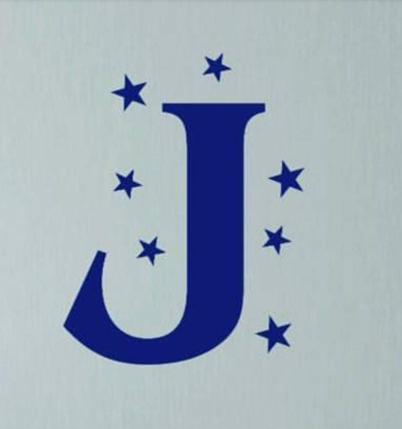 Letter With Stars - Etsy