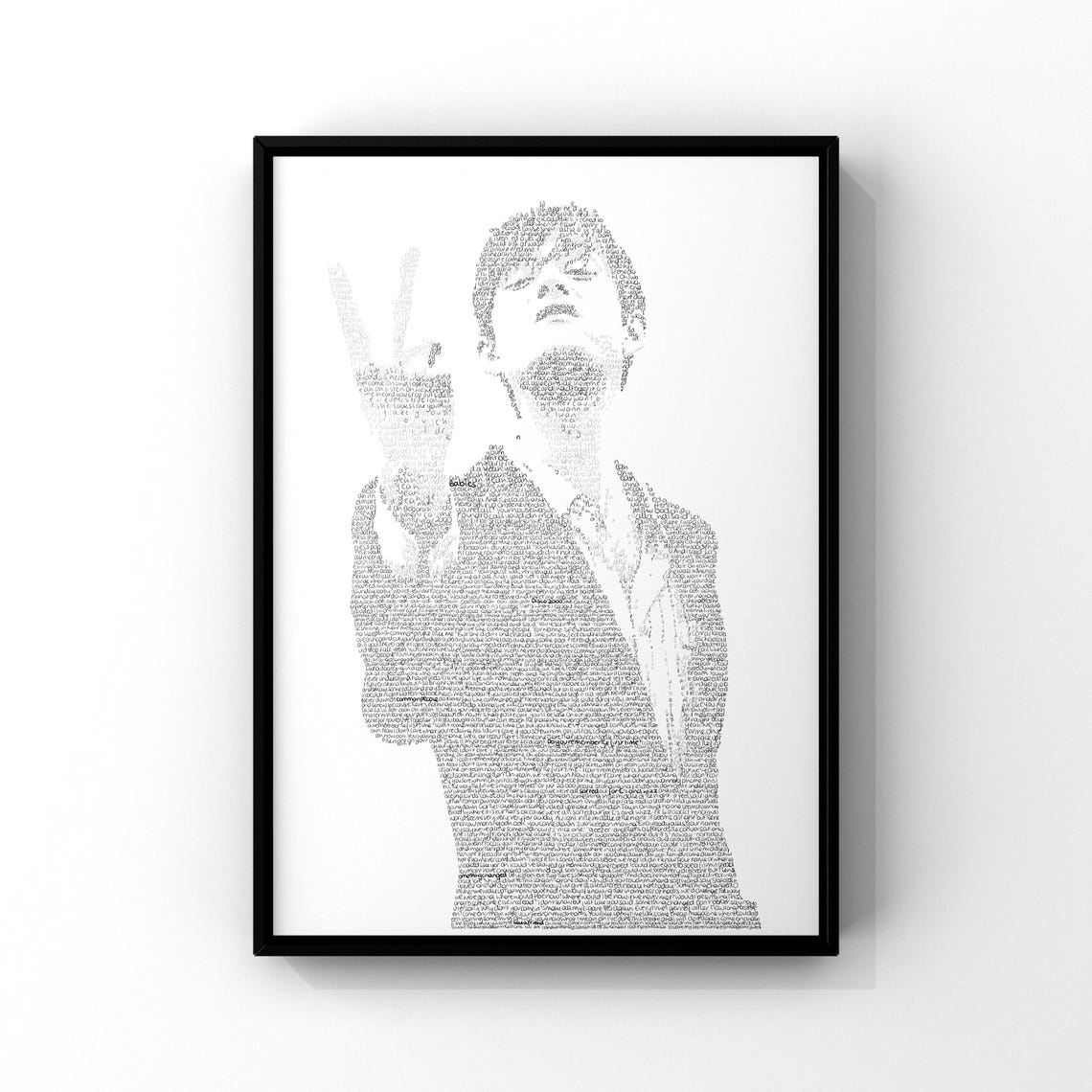 Jarvis Cocker Handwritten Song Print Pulp Wall Poster Britpop Home ...