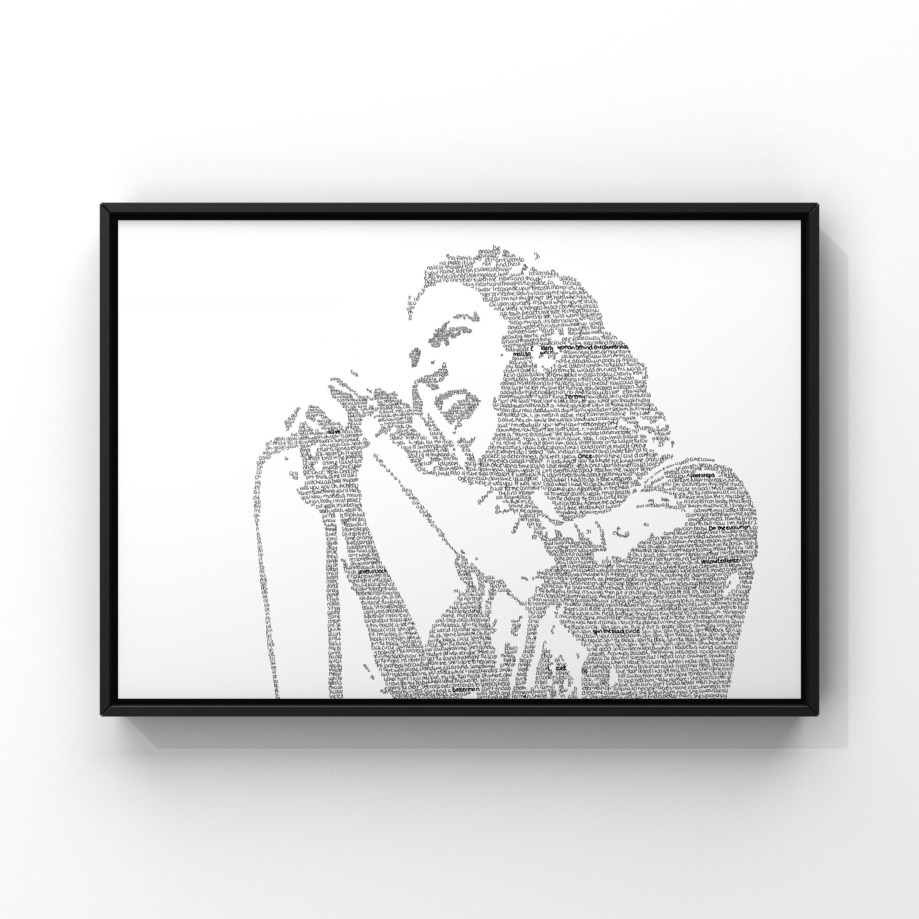 Lyric Drawings Etsy