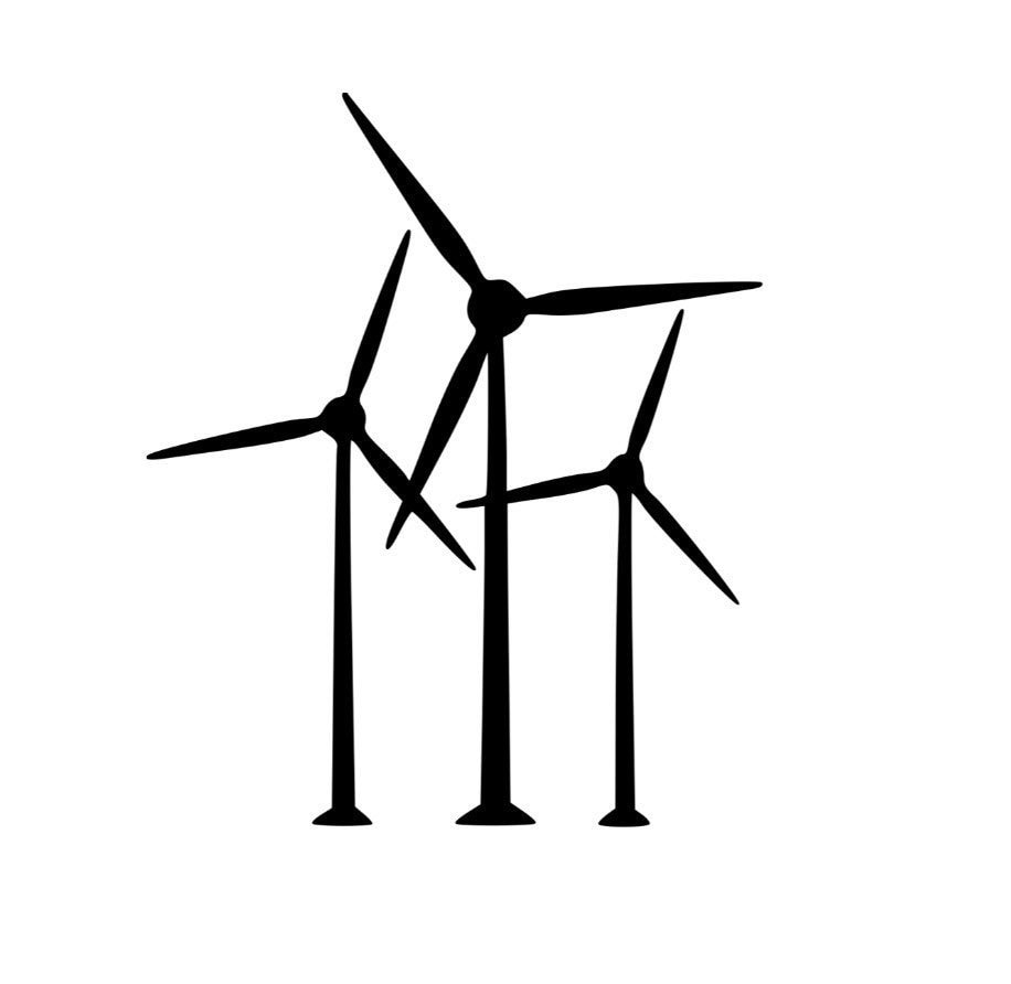 WIND TURBINE VINYL Sticker Decal Wind Turbine Vinyl Decal | Etsy