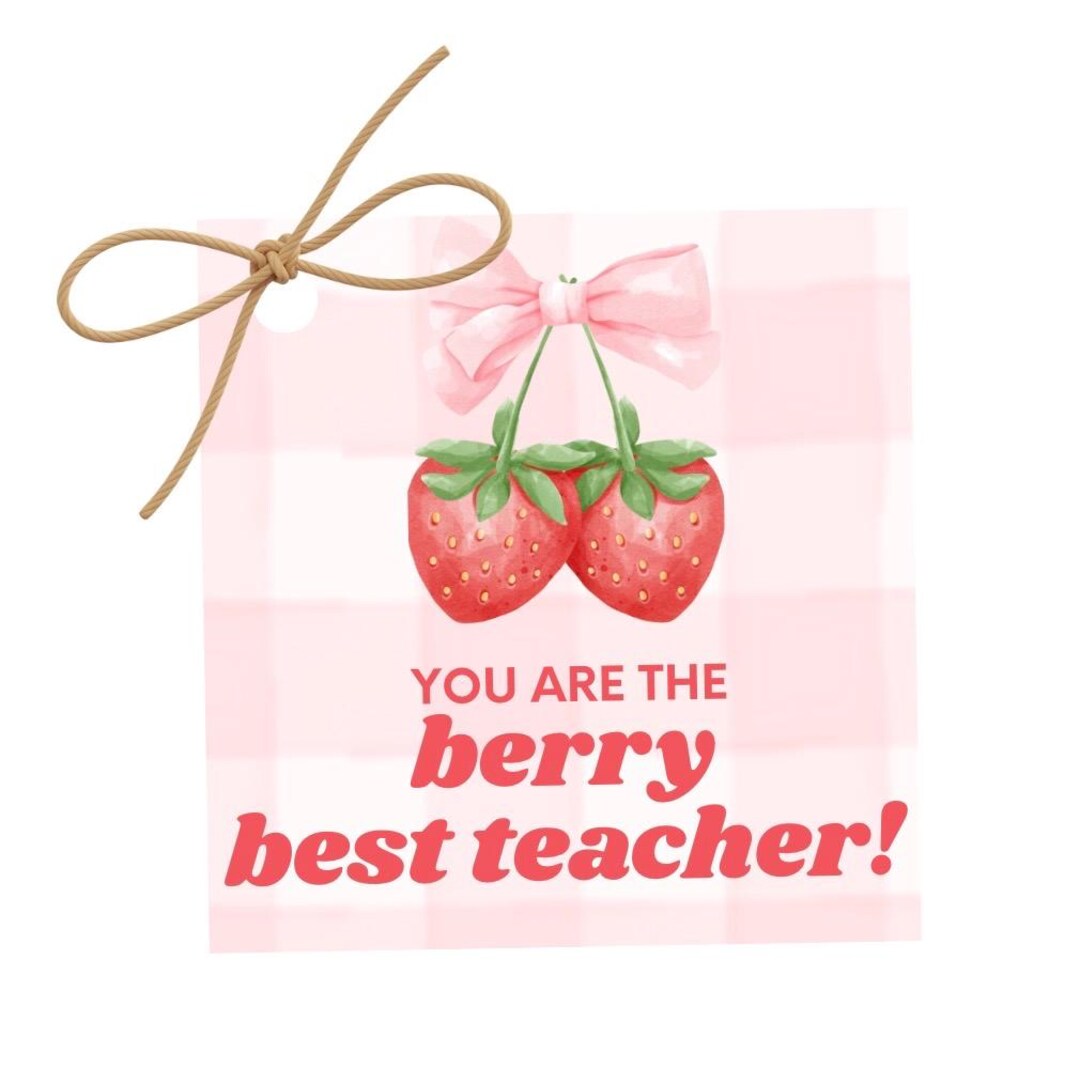 BERRY BEST TEACHER Ever | Teacher Appreciation | Thank You | Teacher ...