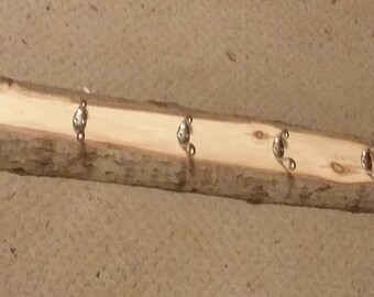 Half Log Peg Rack Log Rack Log Shelving Rack Log Coat Rack