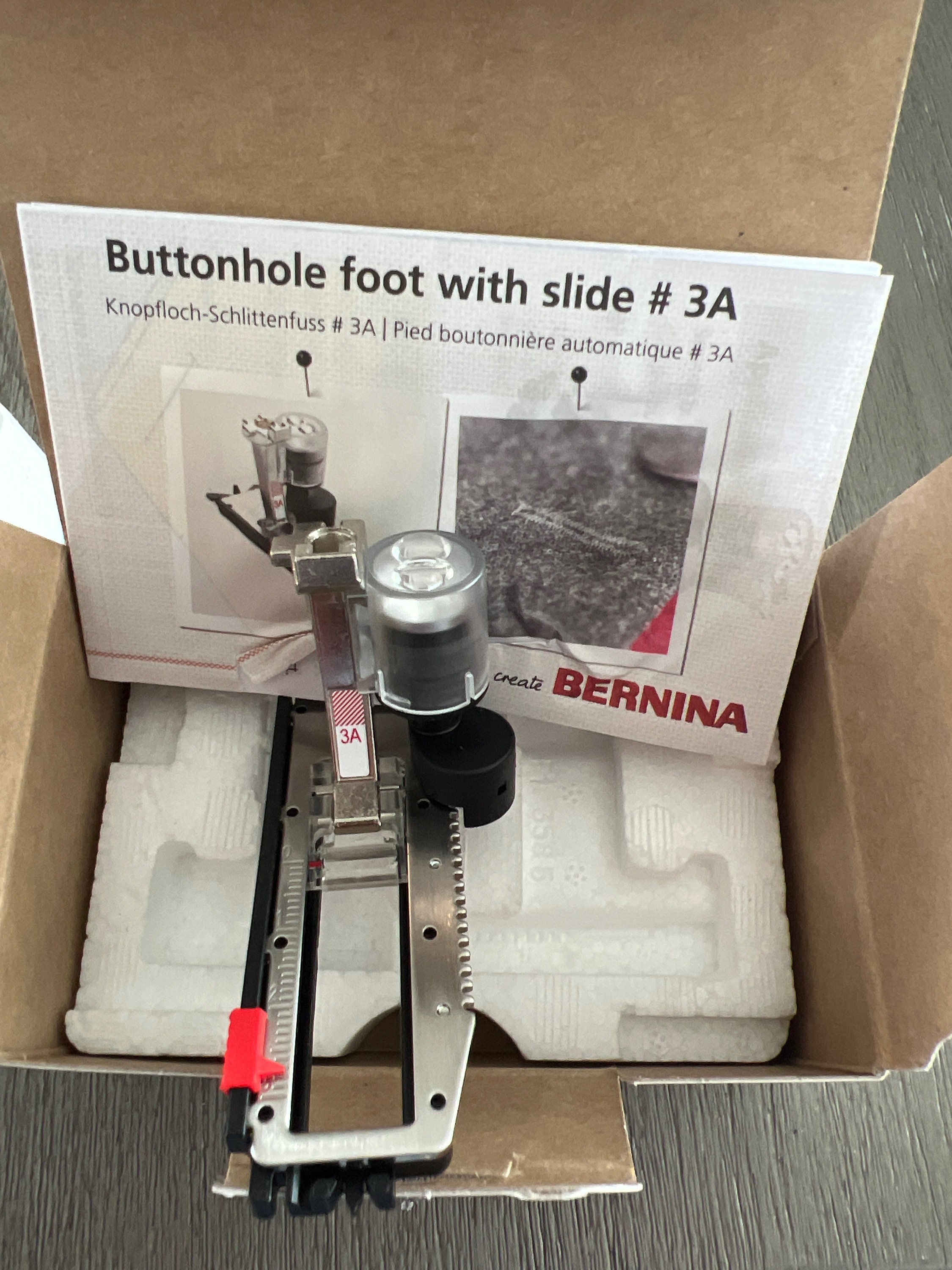 Bernina Buttonhole Foot With Slide 3A - Etsy
