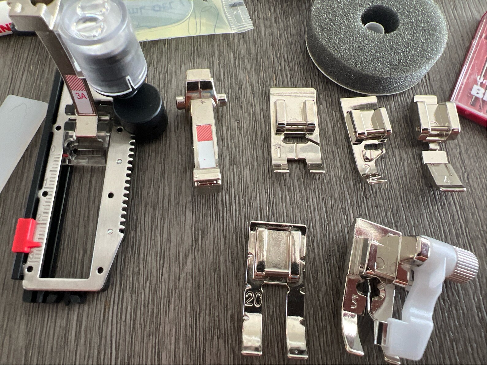 Bernina Accessories Box With Snap-on Feet Bobbins and Tools for Newer ...