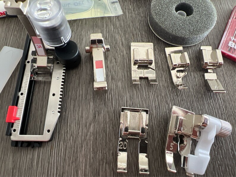 Bernina Accessories Box With Snap-on Feet Bobbins and Tools for Newer ...