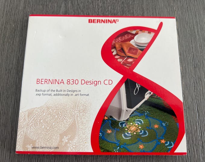 Bernina 830 Embroidery Design CD - Etsy