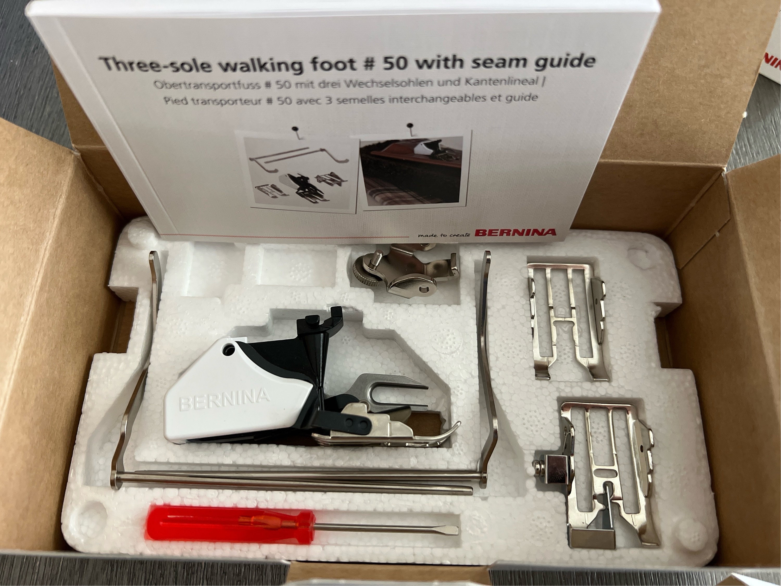 Authentic Bernina Three Sole Walking Foot 50 - Etsy