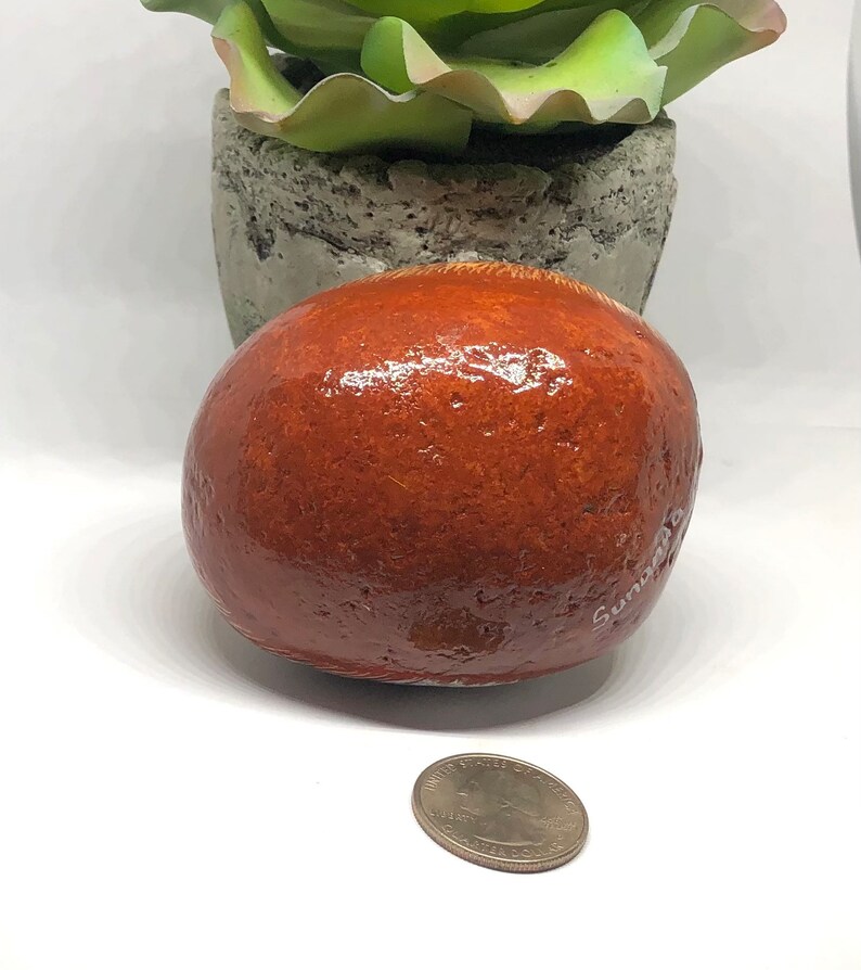 Red Fox Painted Rock Woodland Animal Paperweight Unique - Etsy