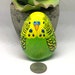Green Parakeet Painted Rocks, Unique Painted Stone Gifts for Bird ...