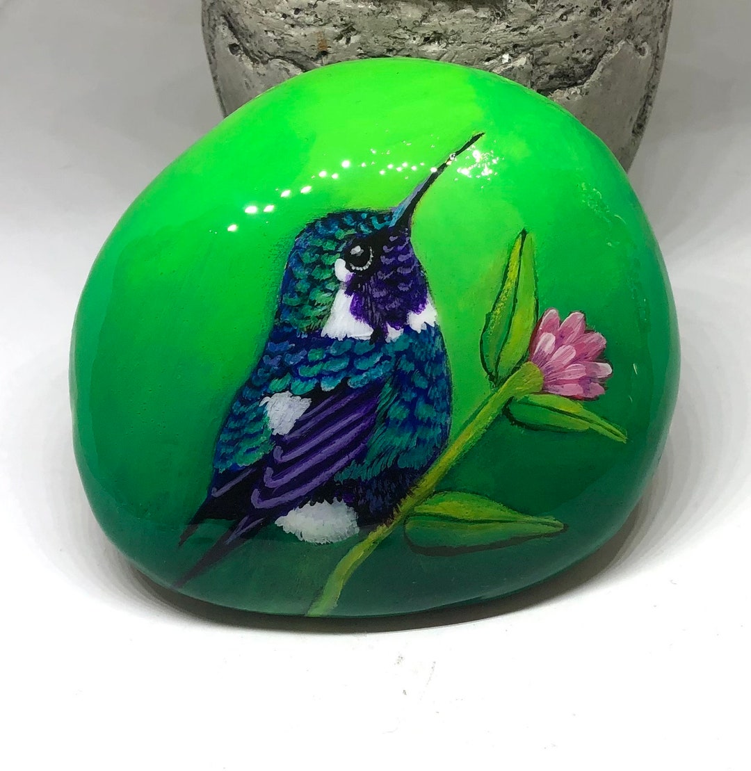 Hummingbird Painted Rocks for Gifts, Unique Christmas Gifts for Mom ...