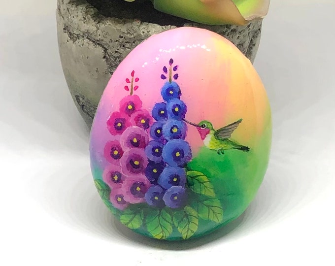 Hummingbird Painted Rocks for Gifts, Mothers Day Gift, Unique Bird ...
