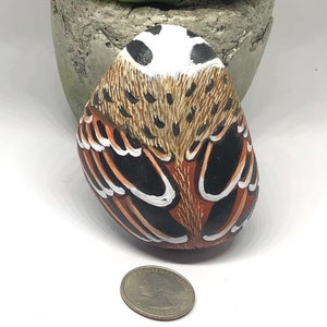 Sparrow Painted Rocks, Unique Bird Painted Stones, Christmas Gifts for ...