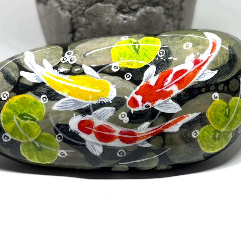 Fish Painted Rocks - Etsy